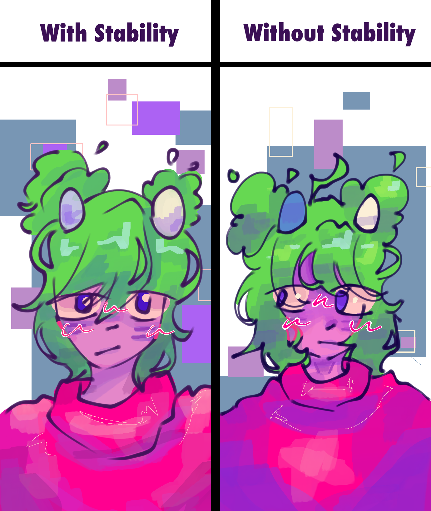 With and Without - ibisPaint