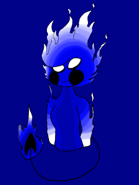 blue flare demon - ibisPaint