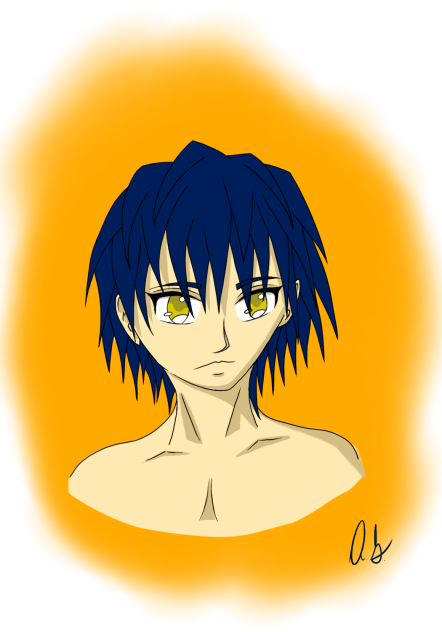 Blue haired OC - ibisPaint