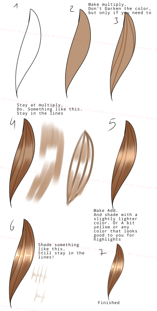 How i shade hair - ibisPaint