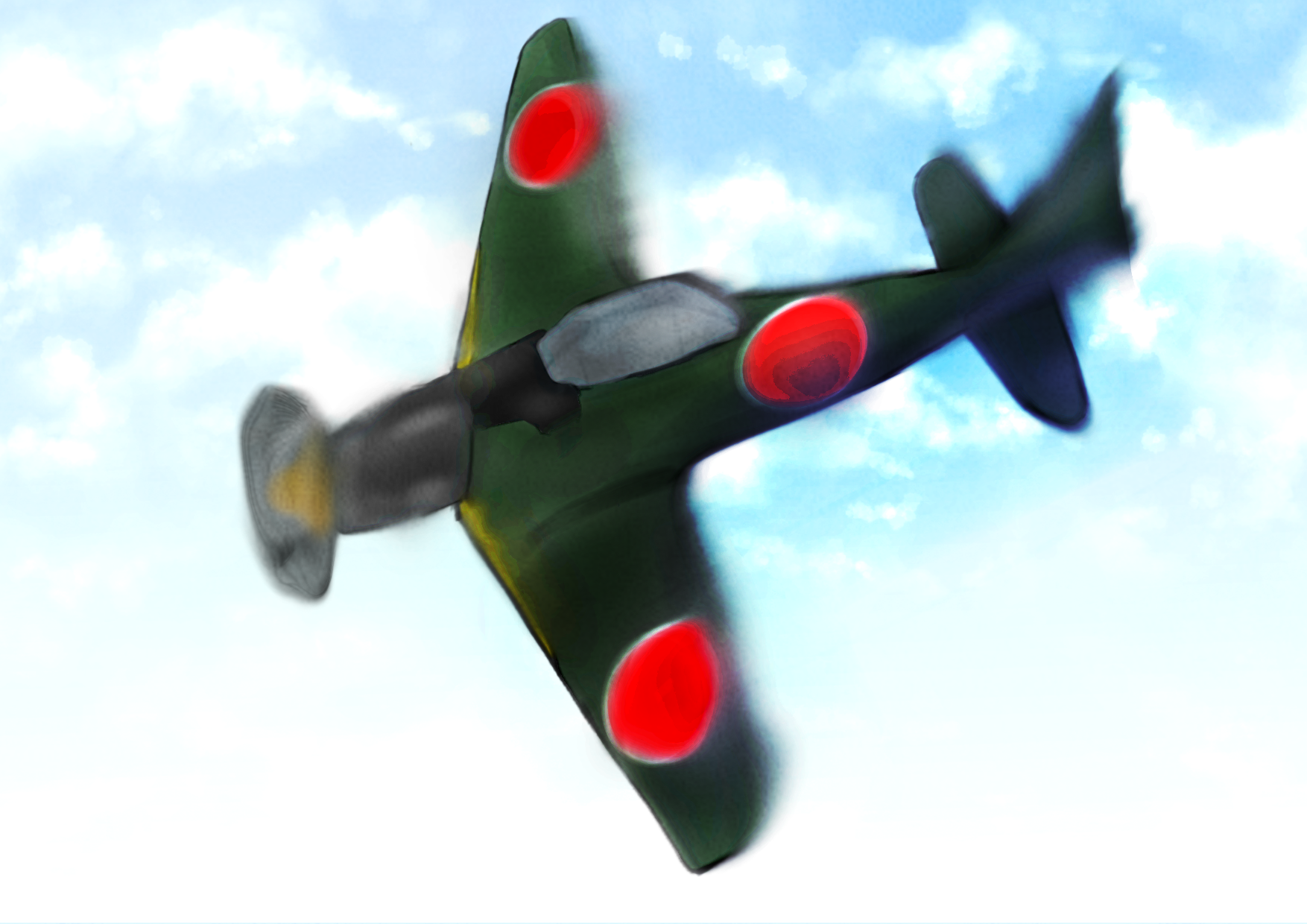 Mitsubishi A6M Zero Fighter - ibisPaint