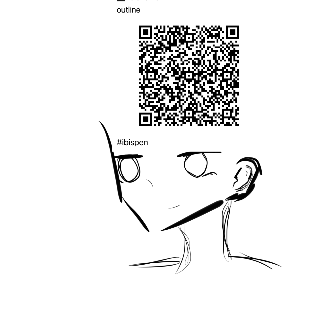 Outline brush - ibisPaint