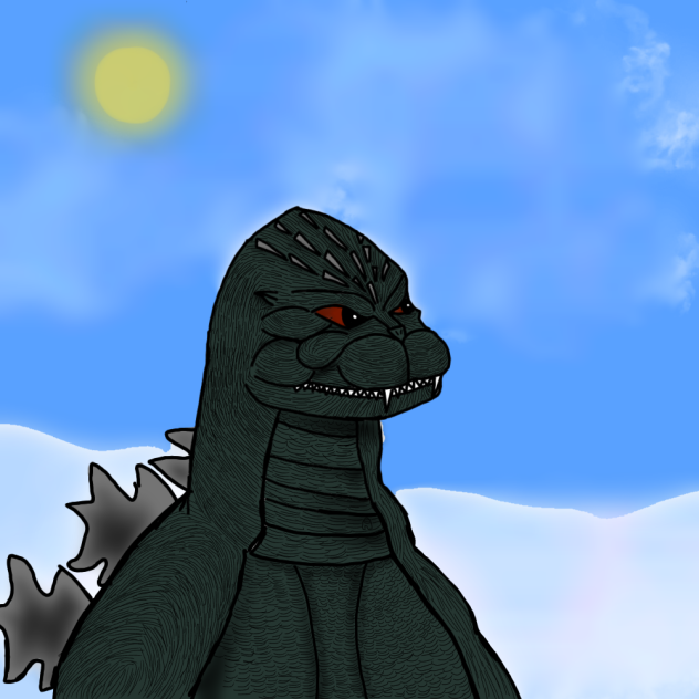 Godzilla 1989 sea suit - ibisPaint