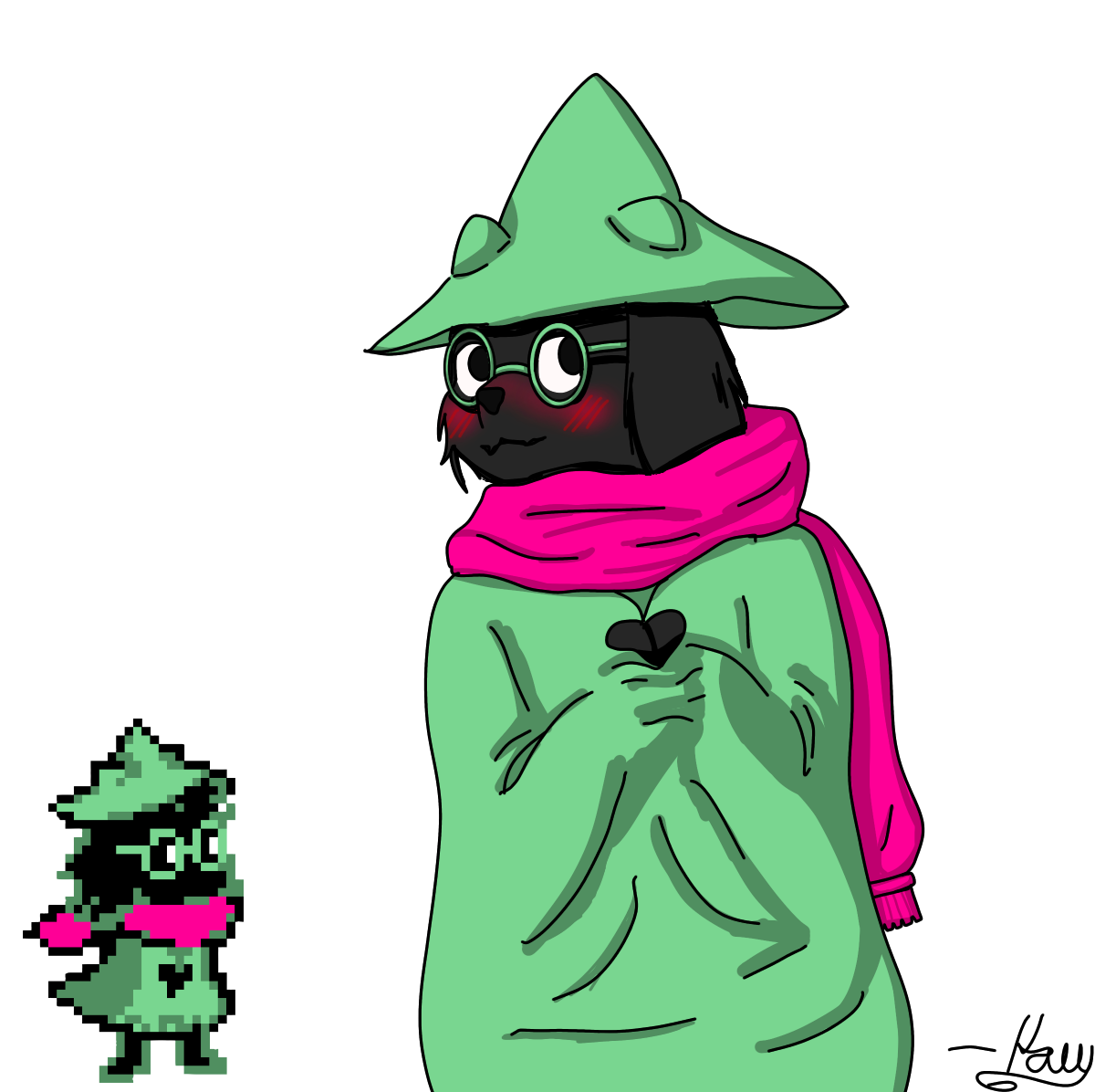 If Deltarune was an anime, Ralsei - ibisPaint