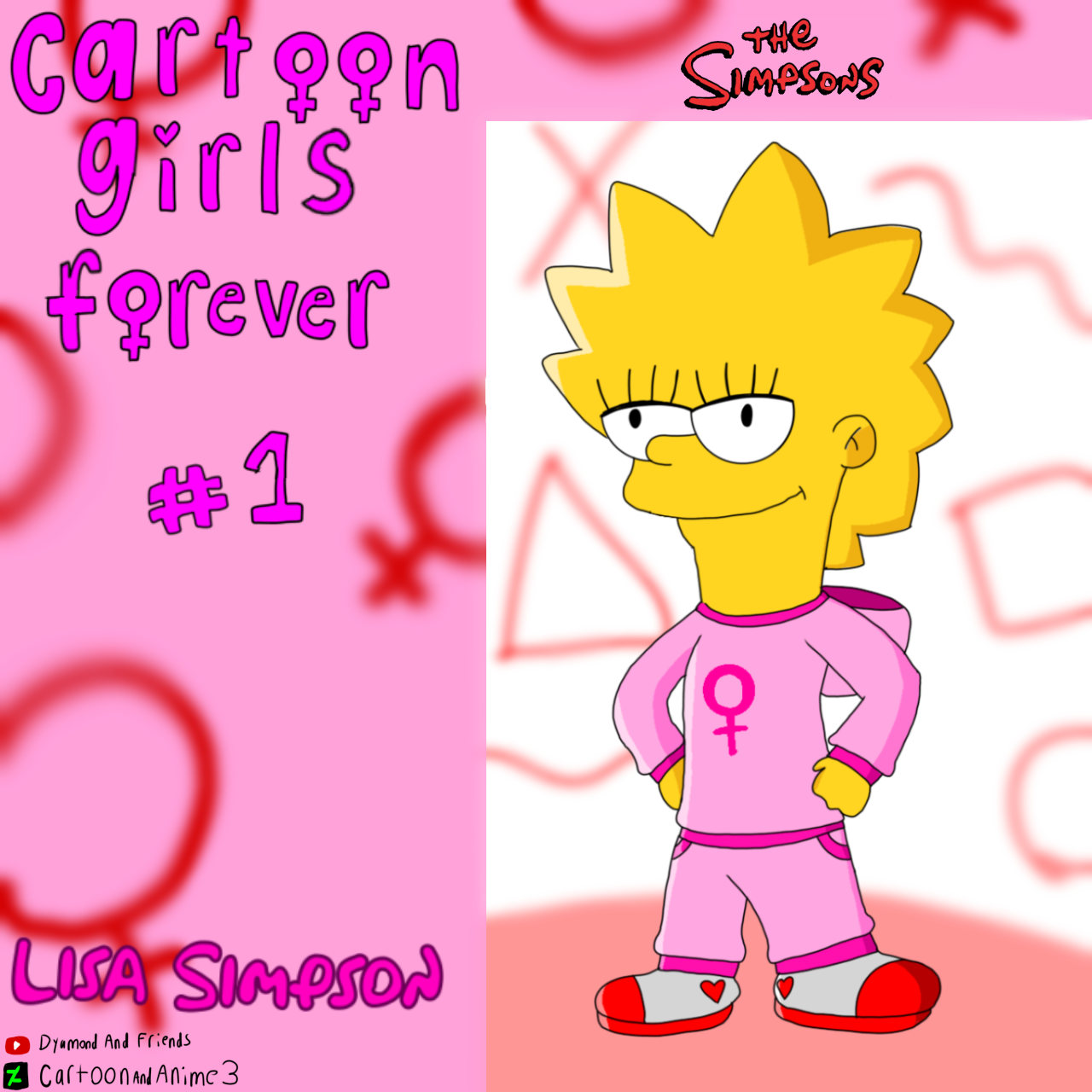 Cartoon Girls Forever #1 - Lisa Simpson - ibisPaint