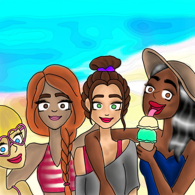 Day at the beach!! - ibisPaint