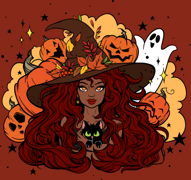 Halloween Fire Witch - ibisPaint