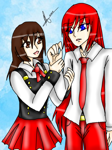 Leah and Hakudoshi - ibisPaint