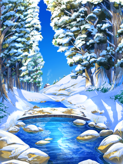 Winter view 🌨 - ibisPaint
