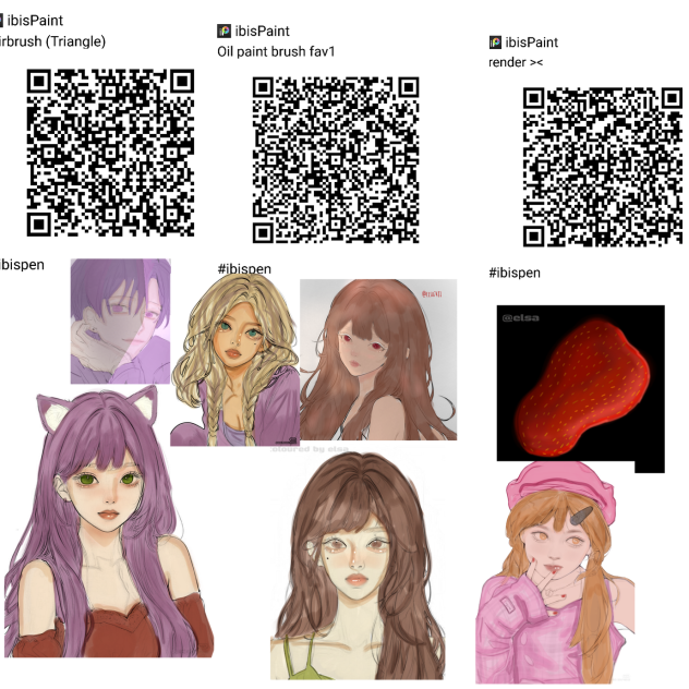 my colouring brushes - ibisPaint