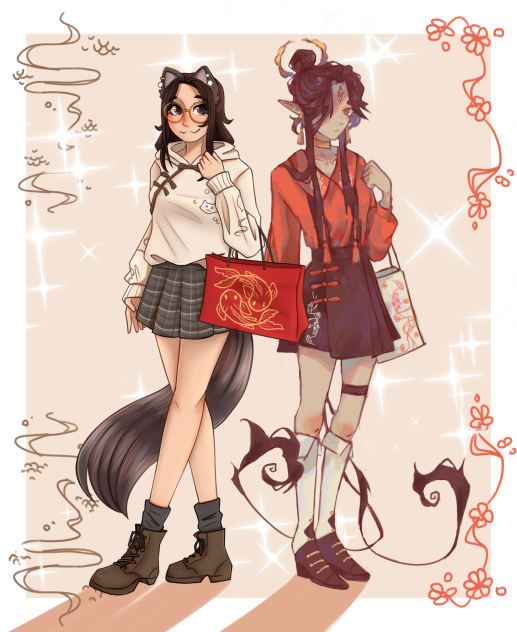 Ootd oc collab with starqueenelements - ibisPaint