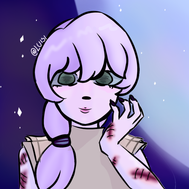 luna azul - ibisPaint