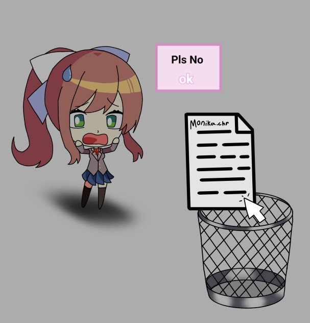 deleting monika - ibisPaint