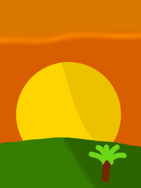 Pôr do sol - ibisPaint