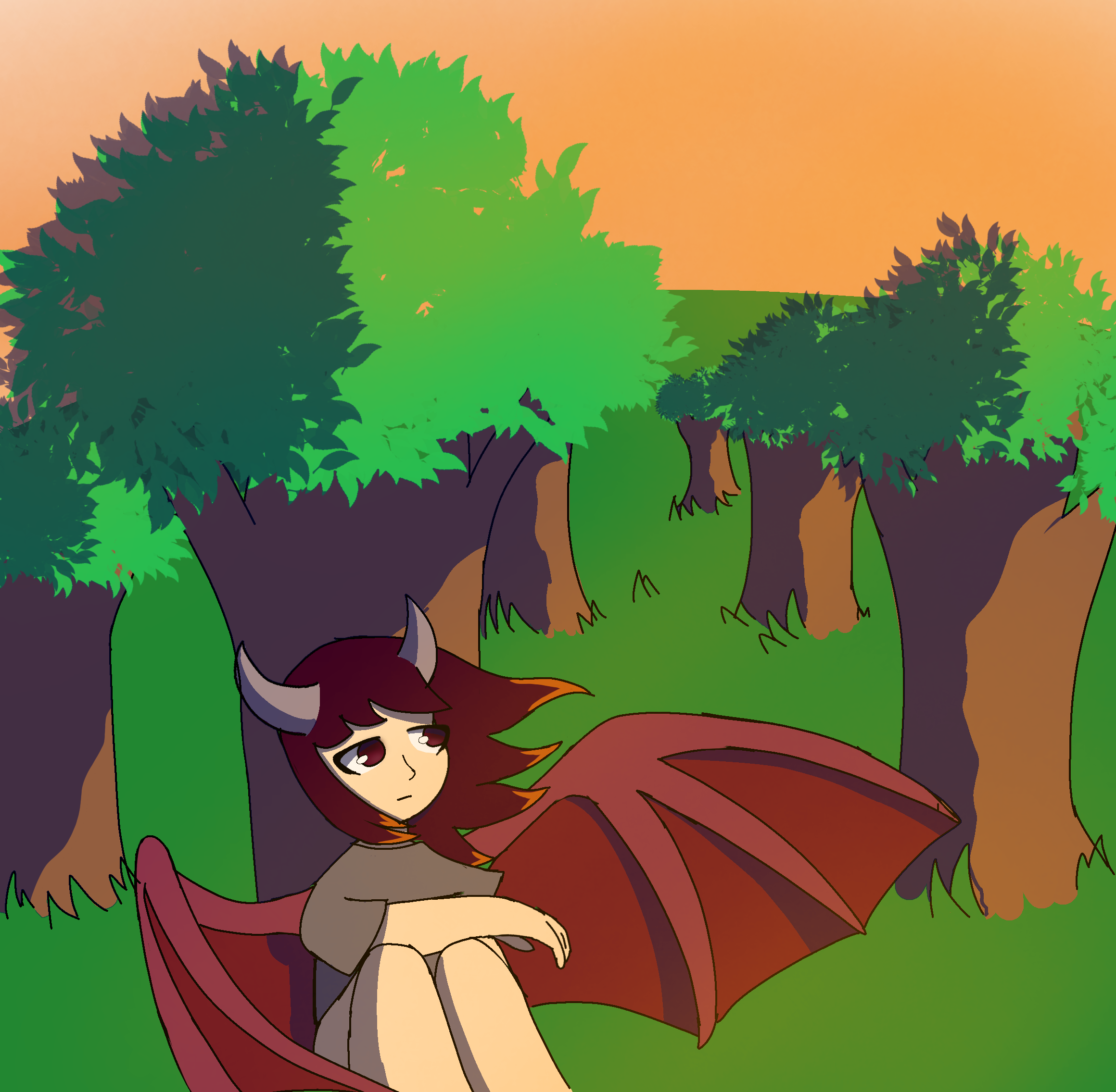 human dragon hybrid thingy redraw - ibisPaint