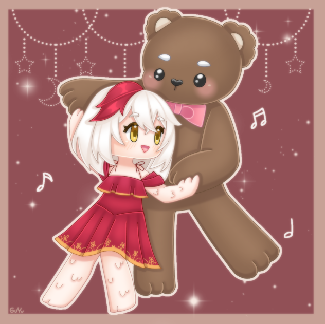 Lyla and Bear - ibisPaint