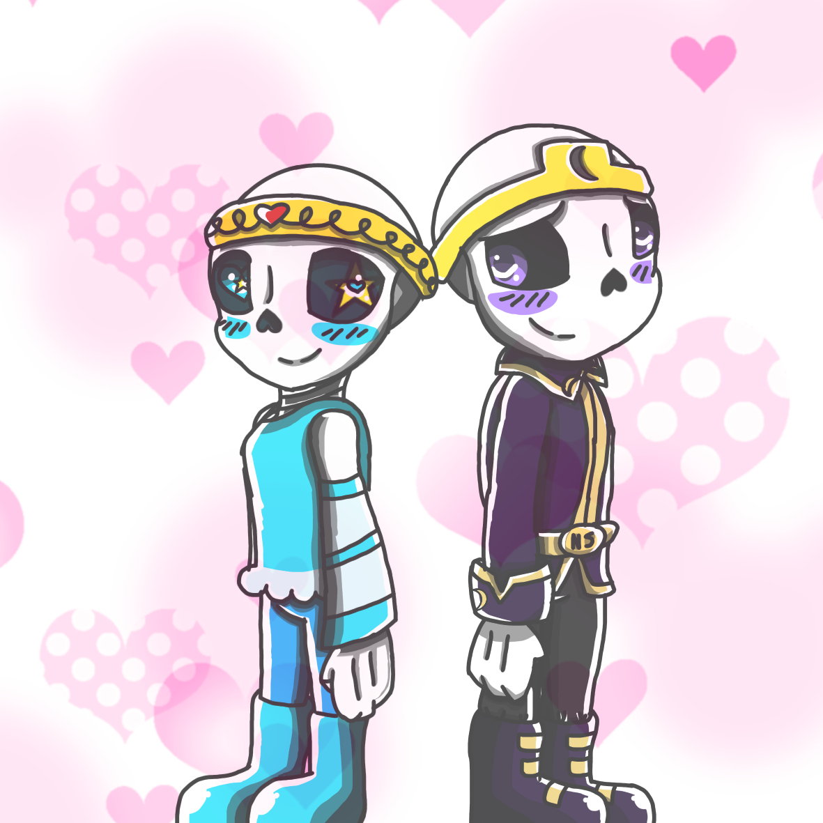 !Speedpaint! LT! Sans & Nightmare Sans - ibisPaint