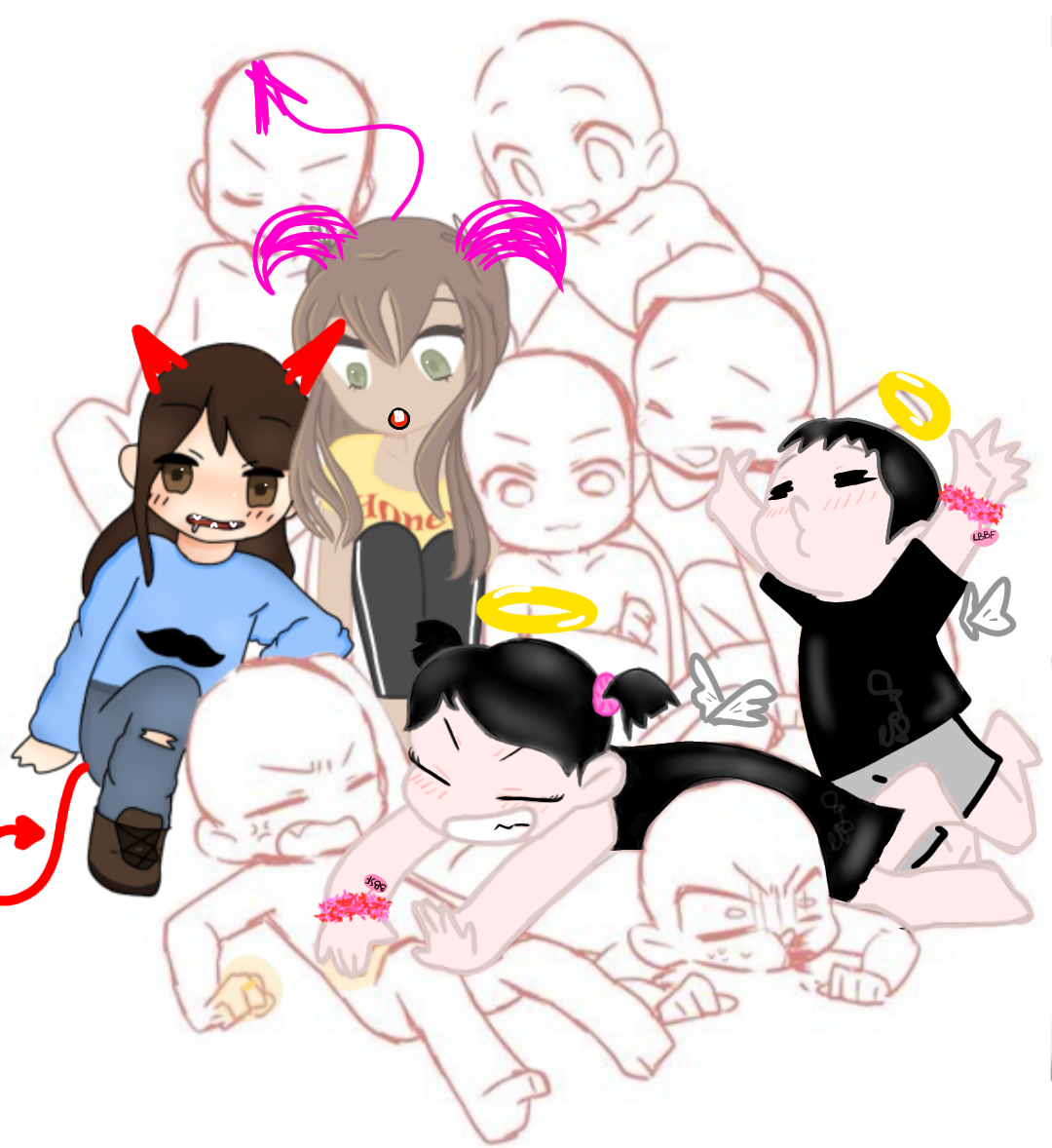 me and my bro - ibisPaint