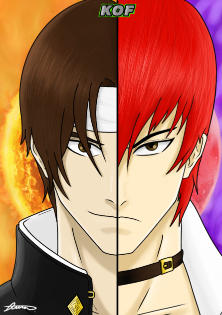 Kyo Kusanagi and Iori Yagami (KOF) - ibisPaint