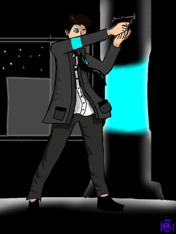 jacksepticeye as Connor from DBH - ibisPaint