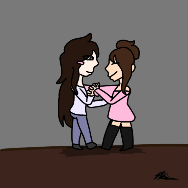 Aiden and arian dancing - ibisPaint