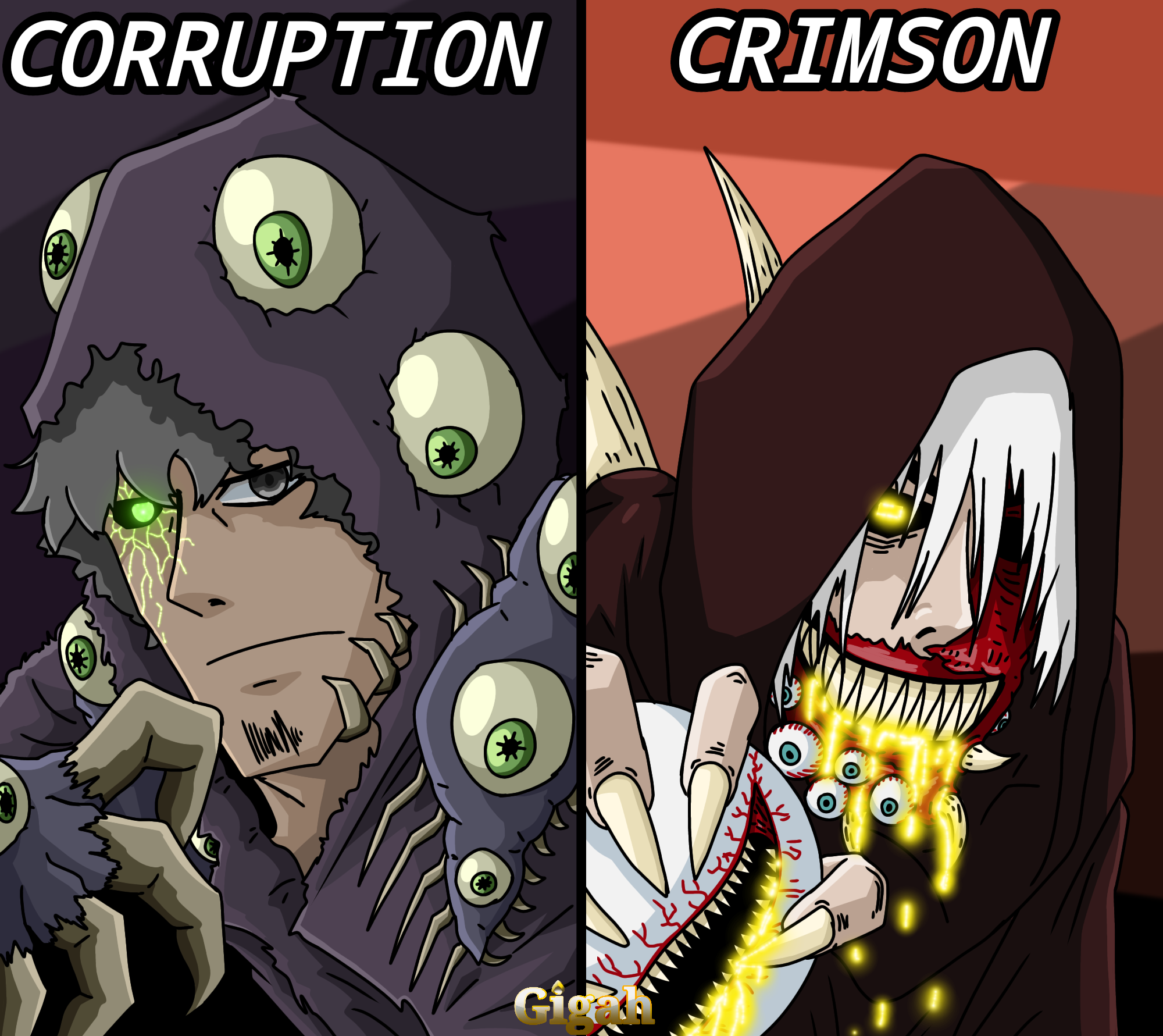 Corruption and Crimson - ibisPaint