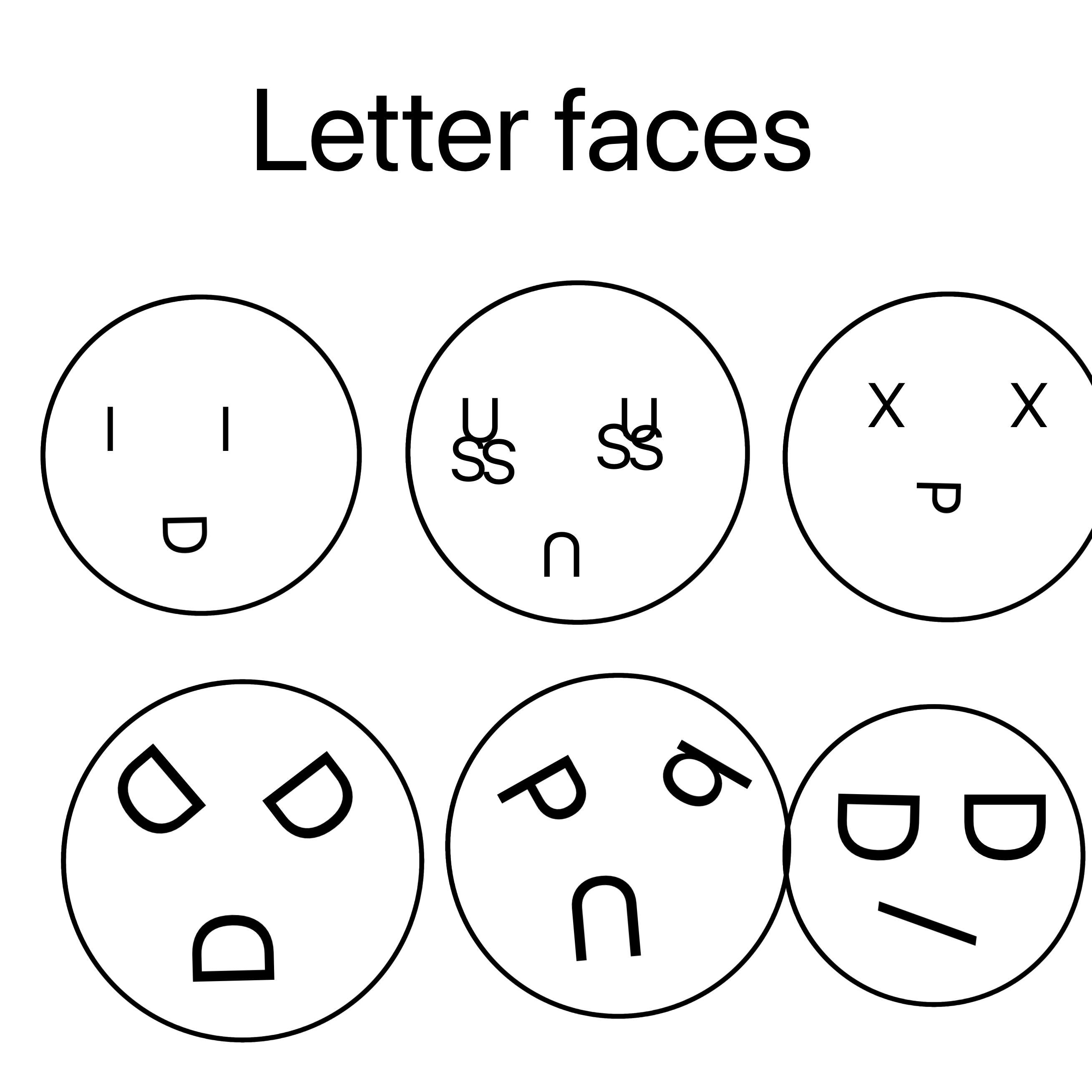 Letter faces - ibisPaint