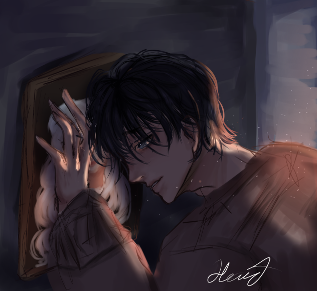 sad boy missing his girl 'sob' - ibisPaint
