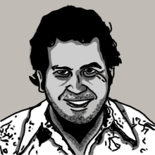 retrato de Pablo Escobar - ibisPaint