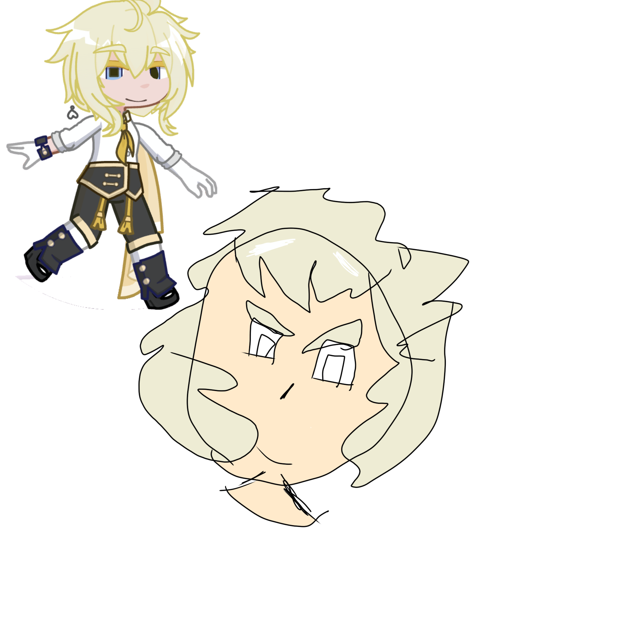 how my chartactere would draw themself - ibisPaint