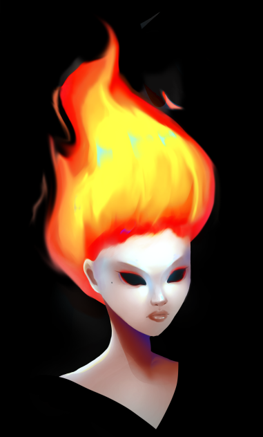 Fire hair - ibisPaint