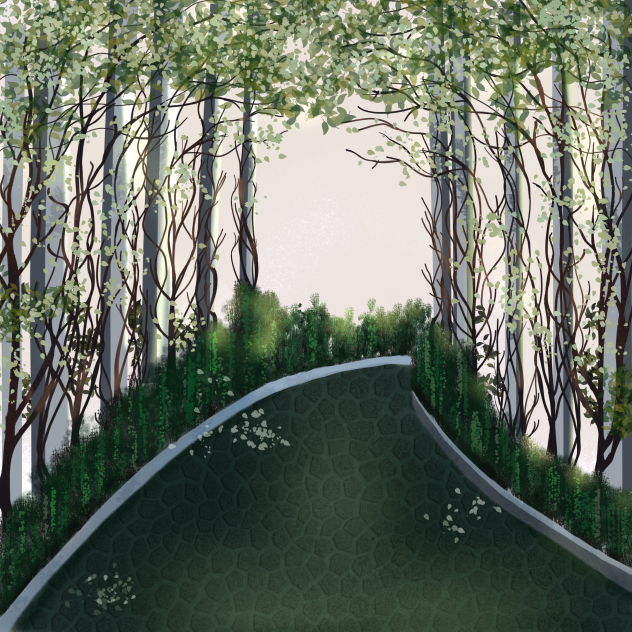 Flower hallway - ibisPaint