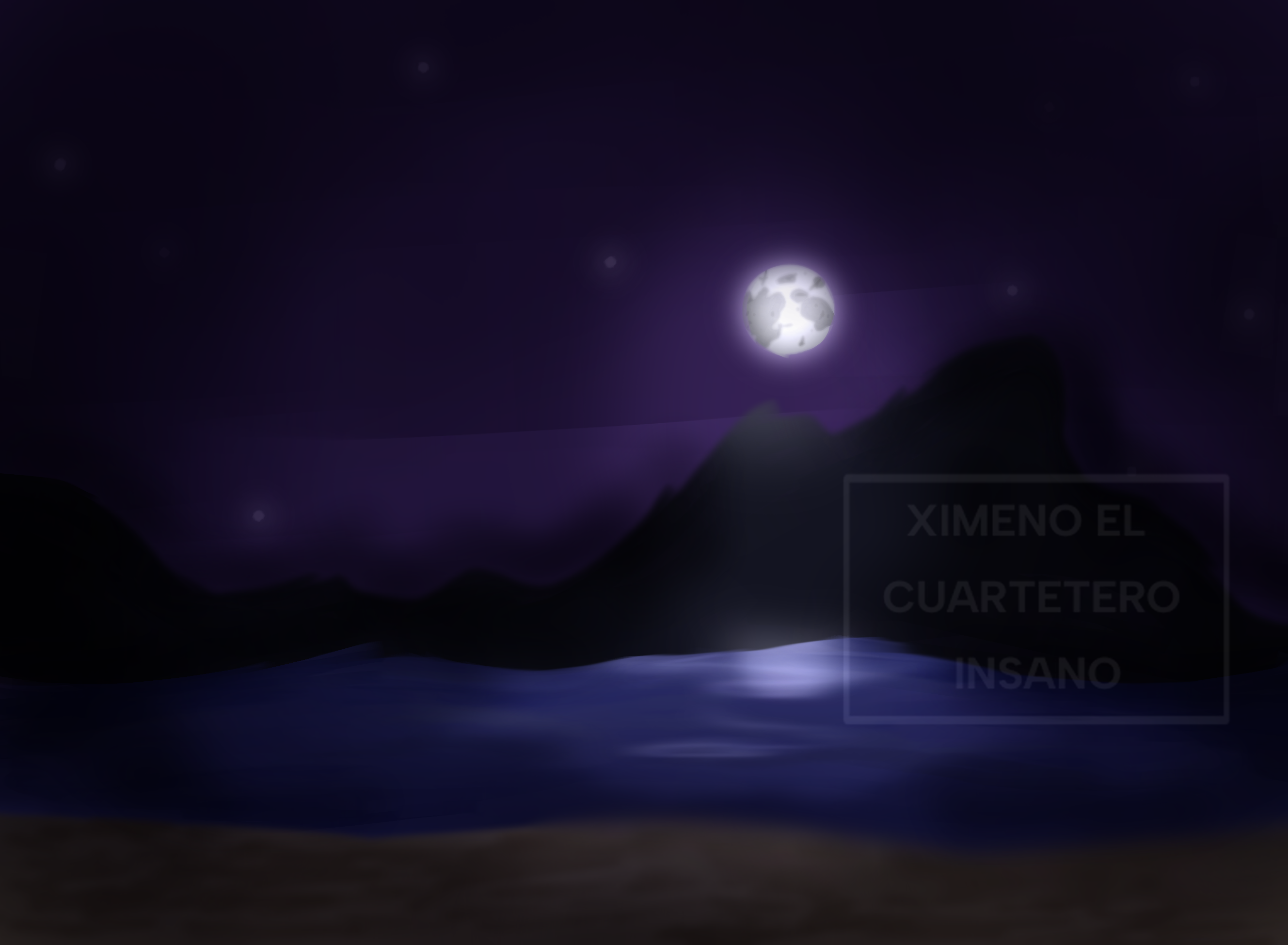 Night at the beach - ibisPaint