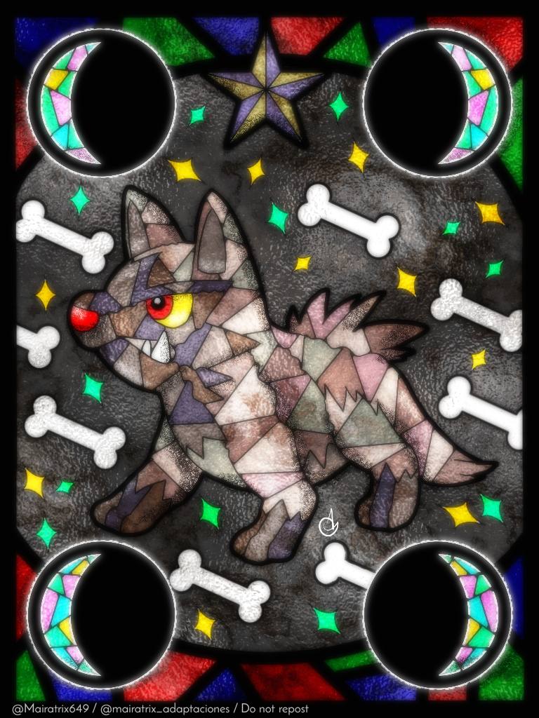 Poochyena ポチエナ (Stained Glass Version) - ibisPaint