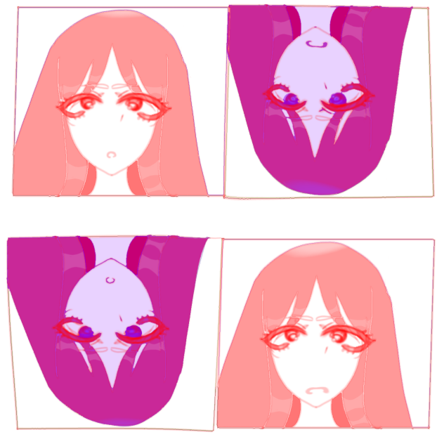 The four squares - ibisPaint