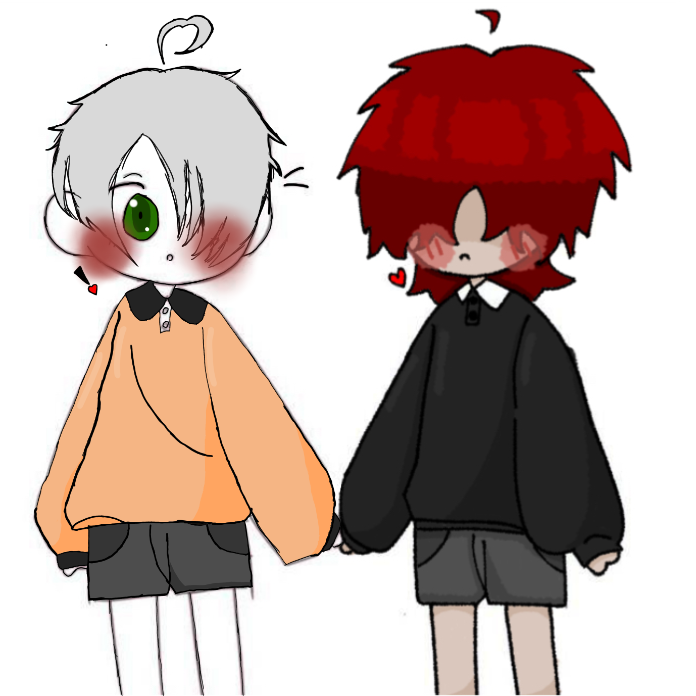 Collaboration hand holding - ibisPaint