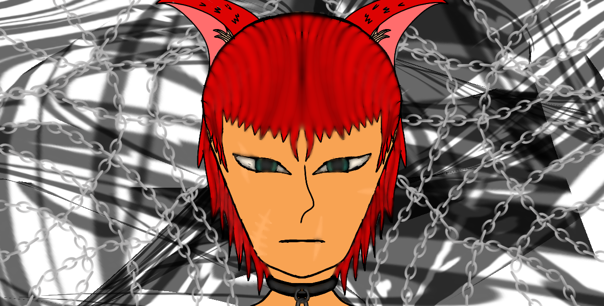 on a chain leash - ibisPaint