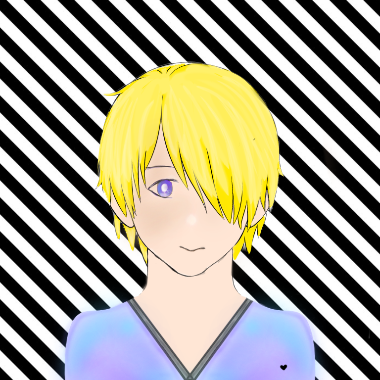 boy wearing tye dye t-shirt - ibisPaint