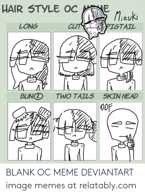 Hair Style Oc Meme - ibisPaint