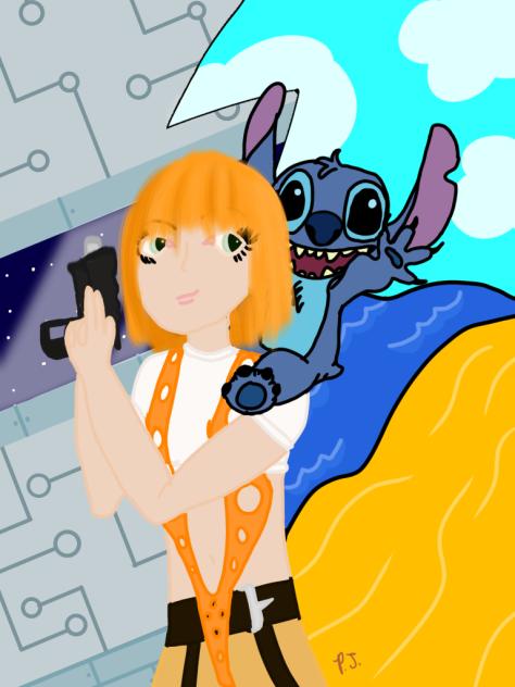 Leeloo and Stitch - ibisPaint