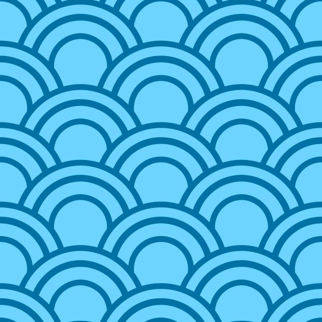 traditional pattern, blue scales - ibisPaint