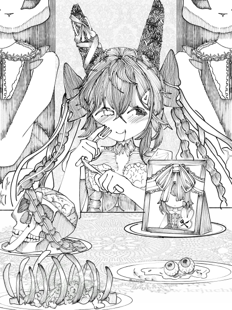 happy dinner time🐰 - ibisPaint