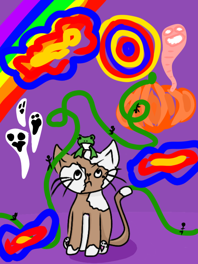 Weird kitty - ibisPaint