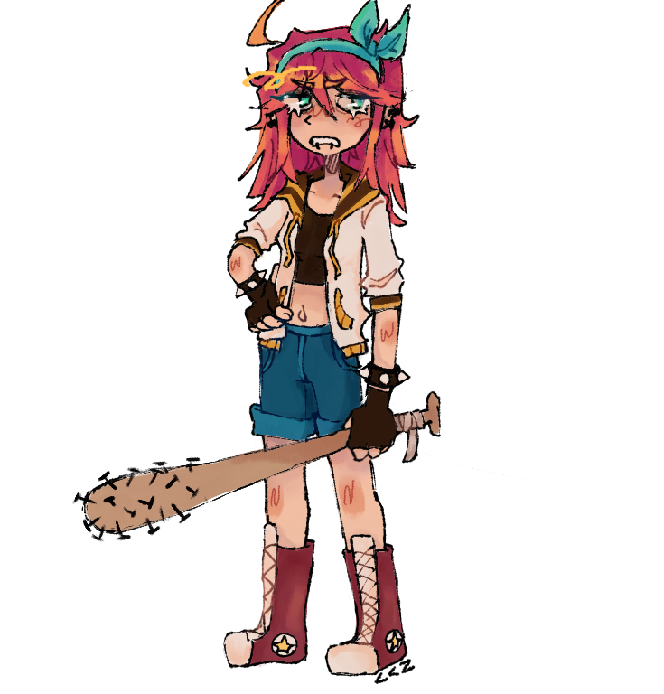 aubrey - omori (art style practice) - ibisPaint