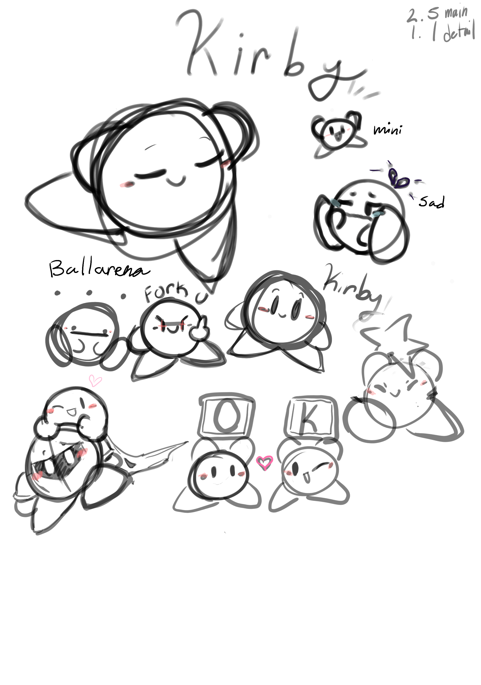 KIRBY DOODLES - ibisPaint