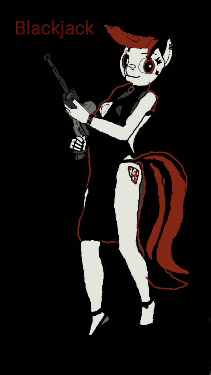 Anthro Blackjack Fallout Kaiju - ibisPaint