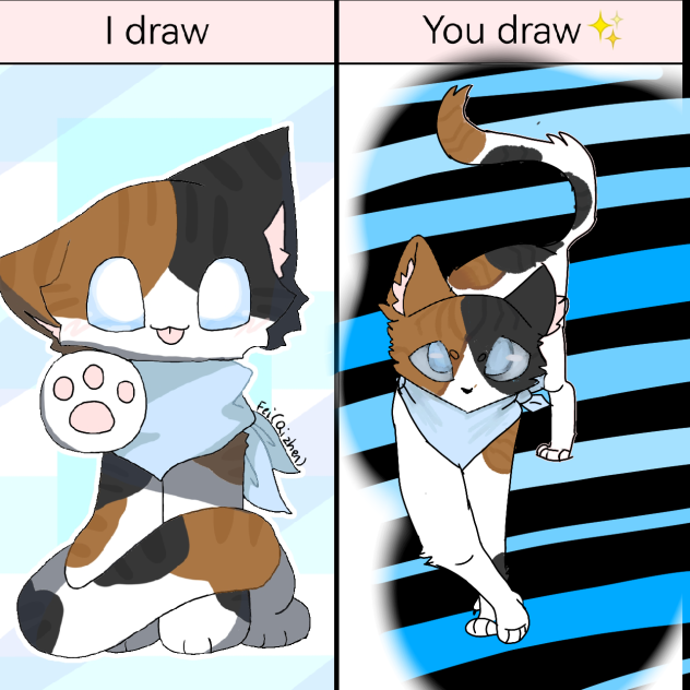 cat collab for Fei - ibisPaint