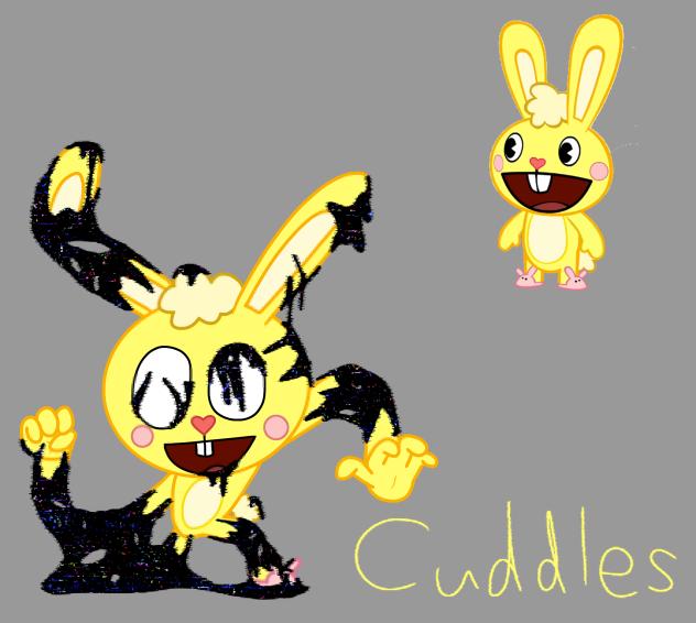 Pibby corrupted Cuddles - ibisPaint