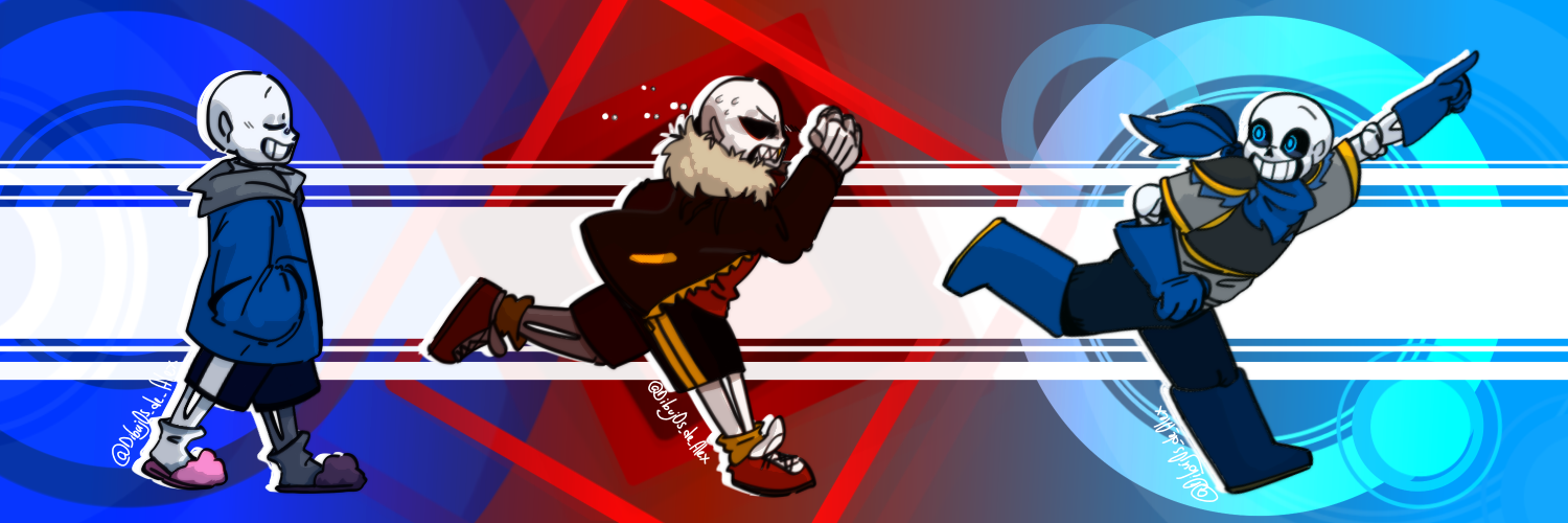 Underverse - Los 3 Sans - ibisPaint