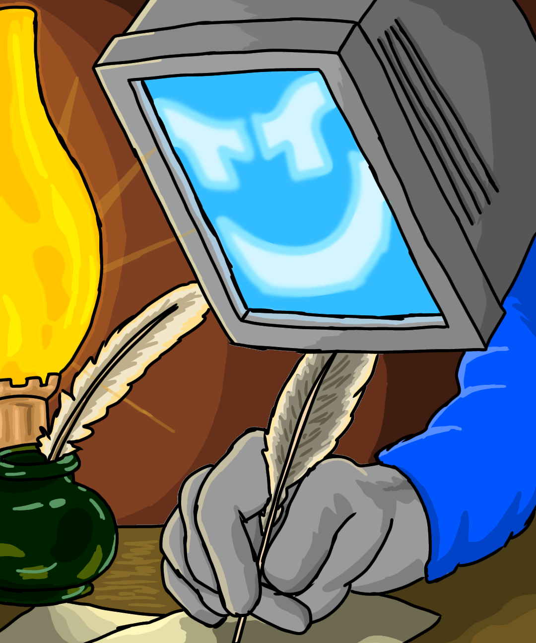 Blu3machine writing - ibisPaint